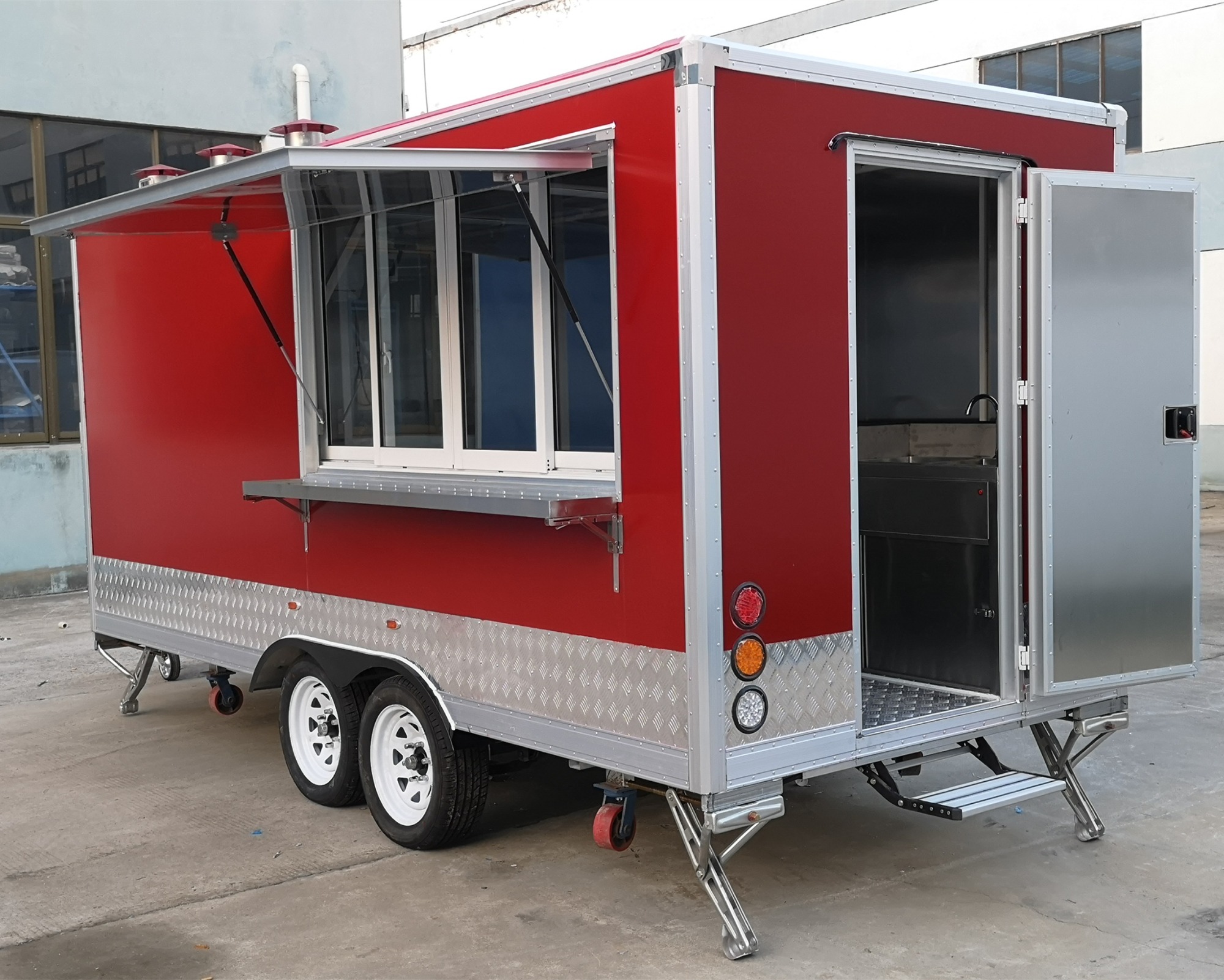 Customized Catering Trailer Food Truck Food Trailer 480X210X260CM Customized Catering Trailer Food Truck Food Trailer 480X210X260CM