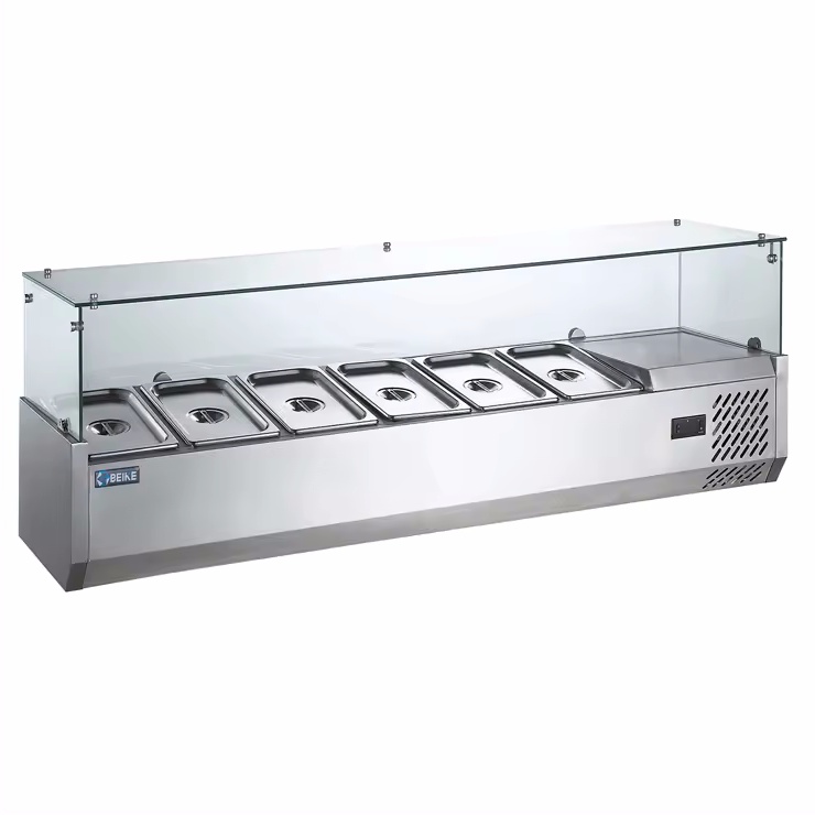 Refrigerated Counter Top Salad Bar Showcase 4x1/3GN